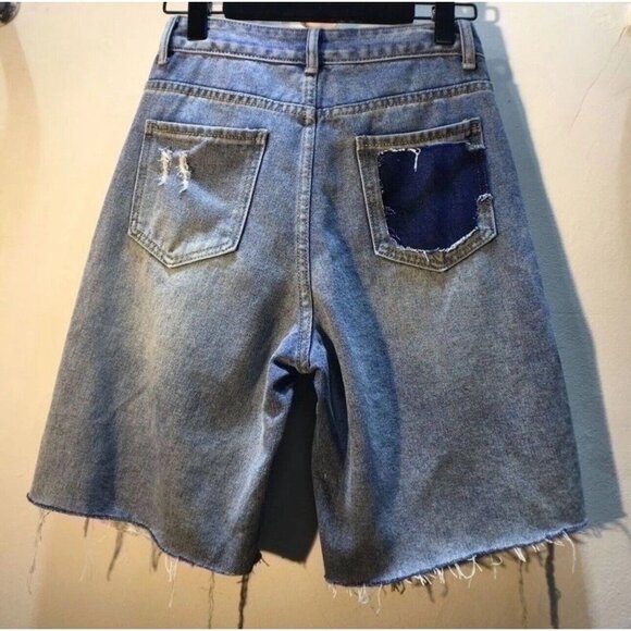 Unbranded | Shorts | Women Colorful Diamondencrusted Jeans Denim Short ...